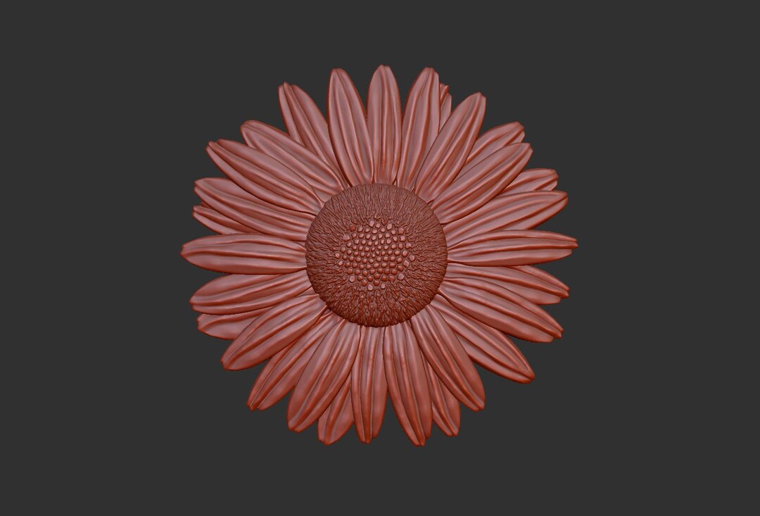Daisy 3d Stl Model Relief Element, CNC Files - Etsy