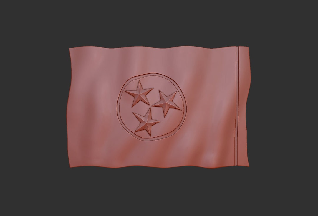 Tennessee Flag Stl 3d Model Relief Element, CNC Router Engraver, CNC ...