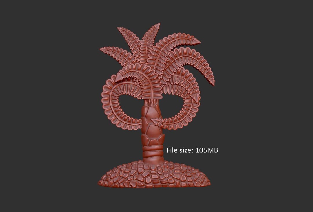 Palm 3d .stl Model Relief Element, CNC Router Engraver, CNC Files - Etsy