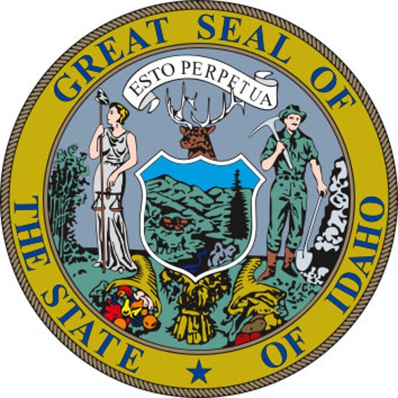 Great Seal of Idaho Vector Svg File | Etsy Australia