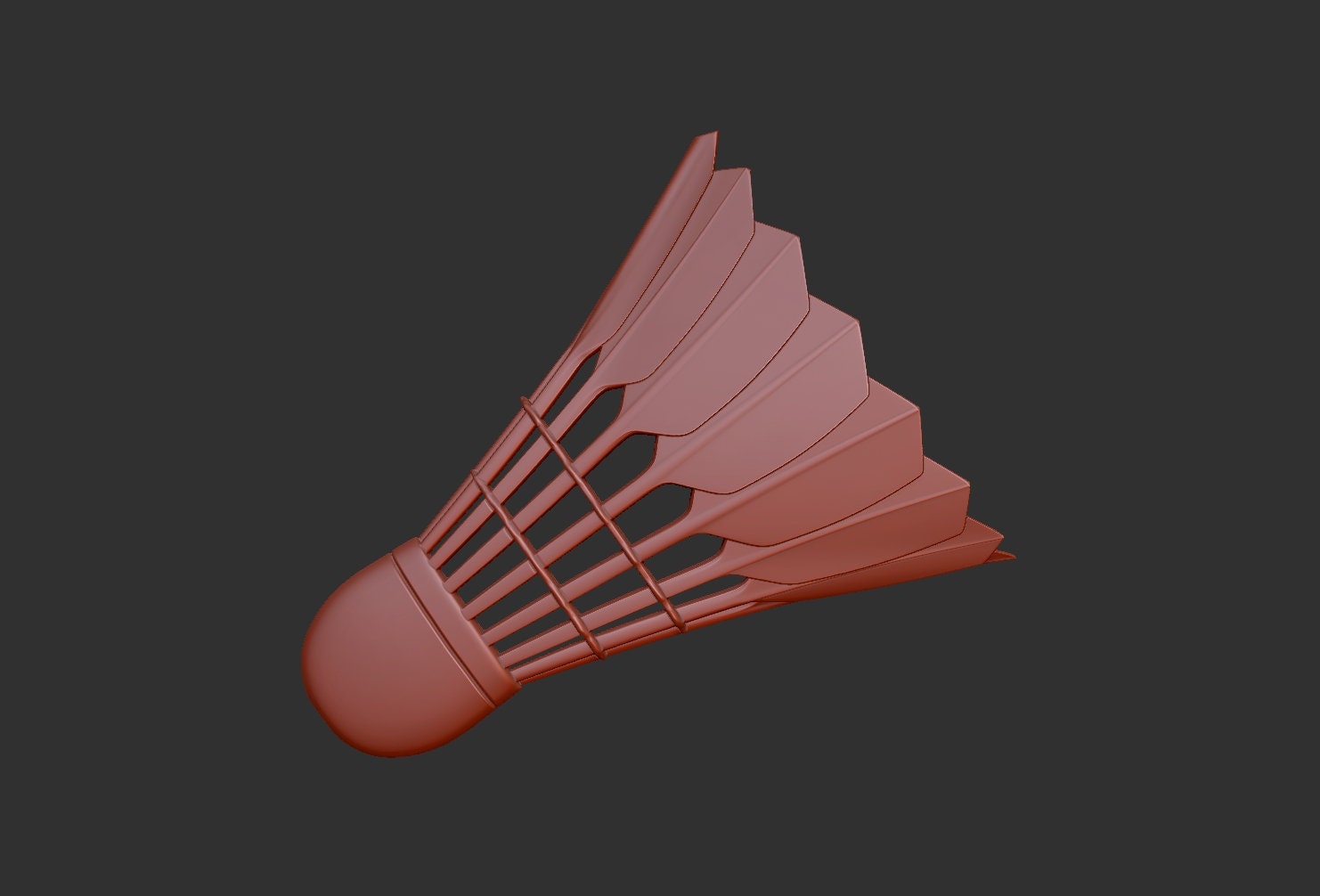 Badminton Shuttlecock 3d Stl Model Relief Element, CNC Router Engraver ...