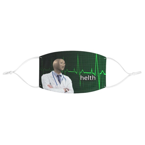 Designer helth Meme Man Doctor Face Mask | Etsy UK