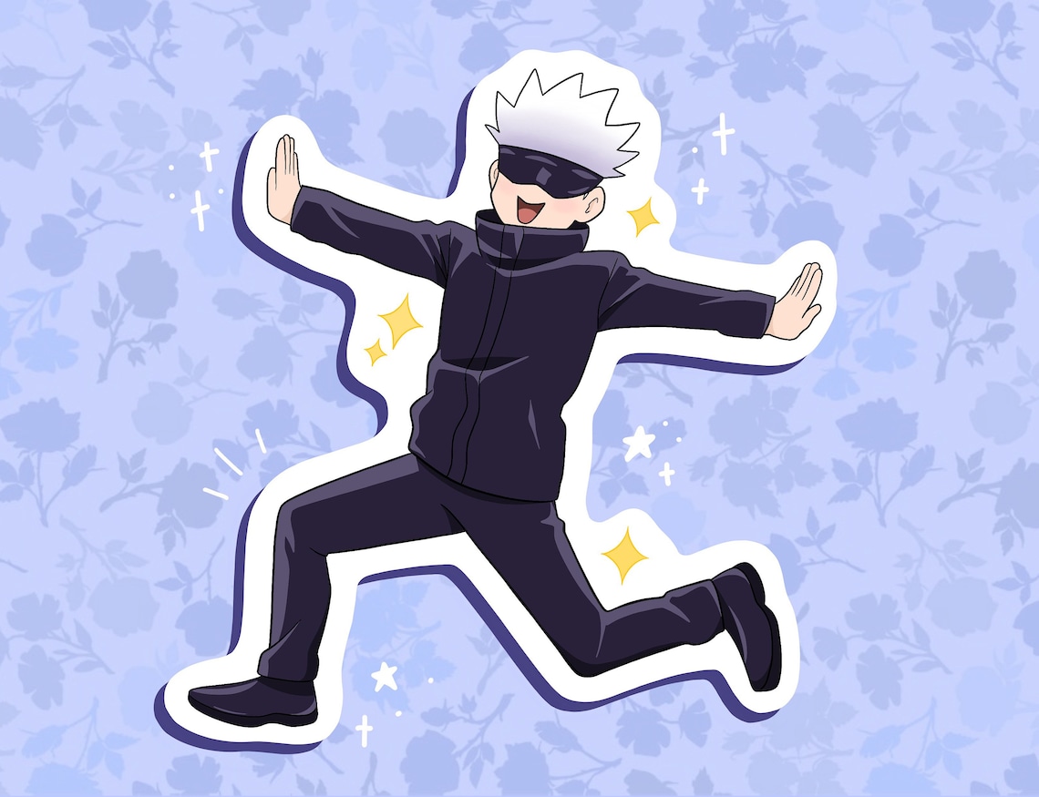 Gojo Satoru sticker jujutsu kaisen anime sticker decorative | Etsy
