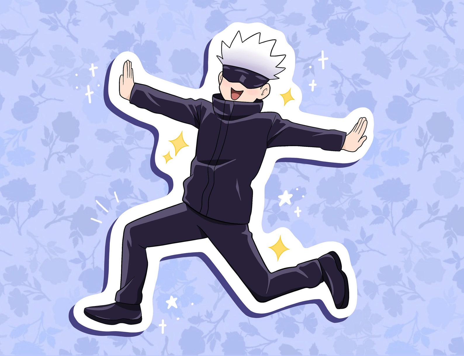 Gojo Satoru sticker jujutsu kaisen anime sticker decorative | Etsy