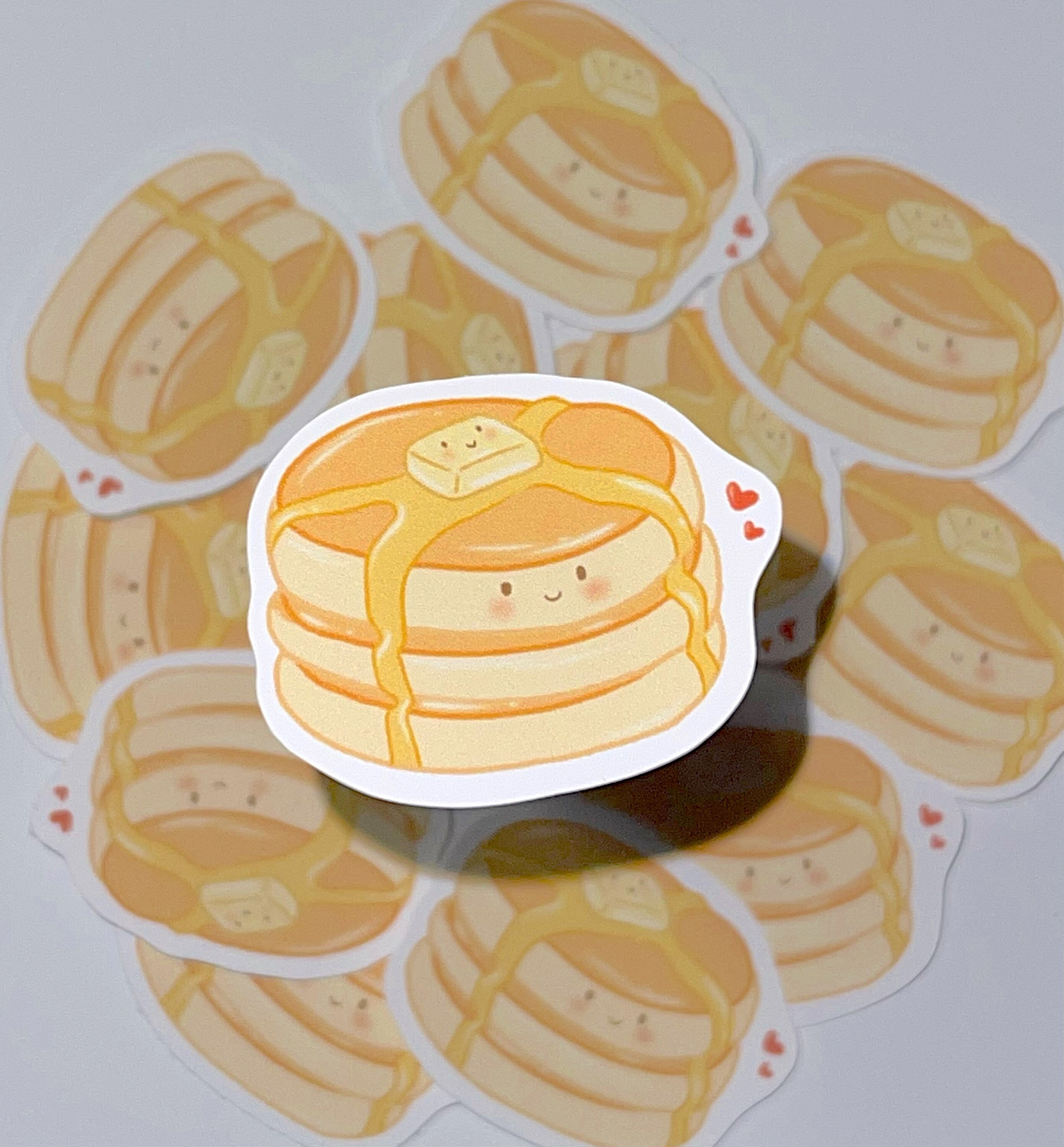 Cute tiny pancake sticker pack of 2 decorative sticker | Etsy