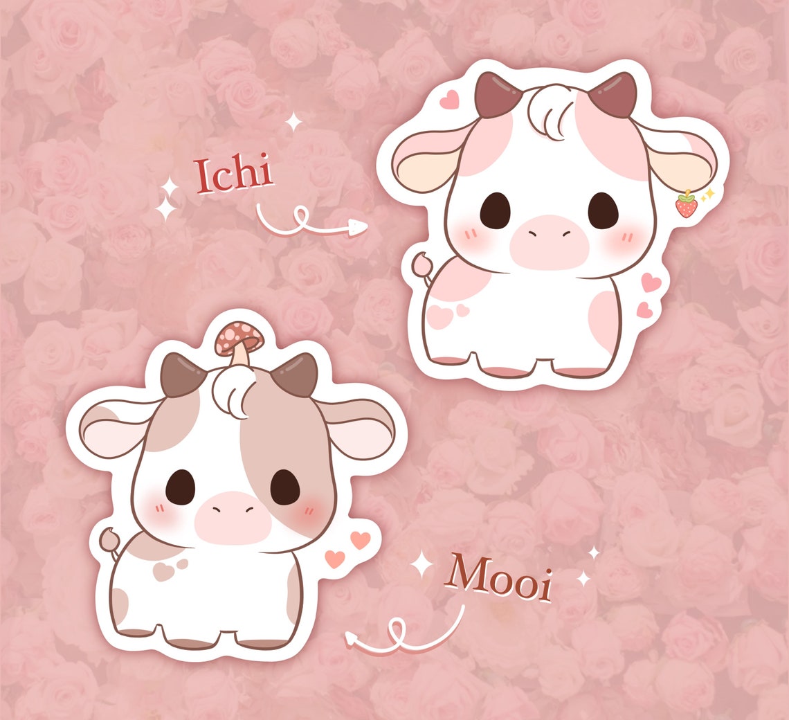Baby Cow Stickers Decorative Sticker Laptop Sticker Cute | Etsy