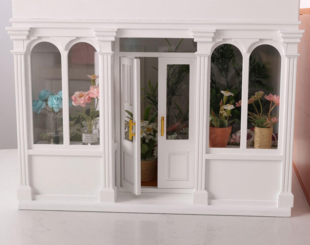 1:12 Scale Miniature Dollhouse Storefront Roombox – Wooden Shop Model ...