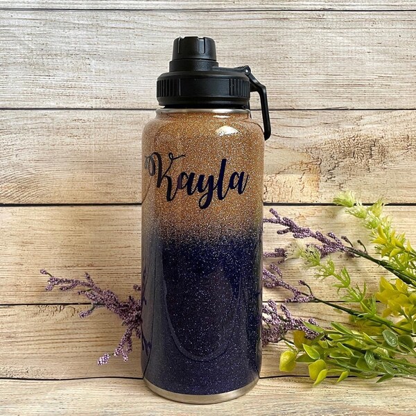 Glitter Water Bottle - Etsy