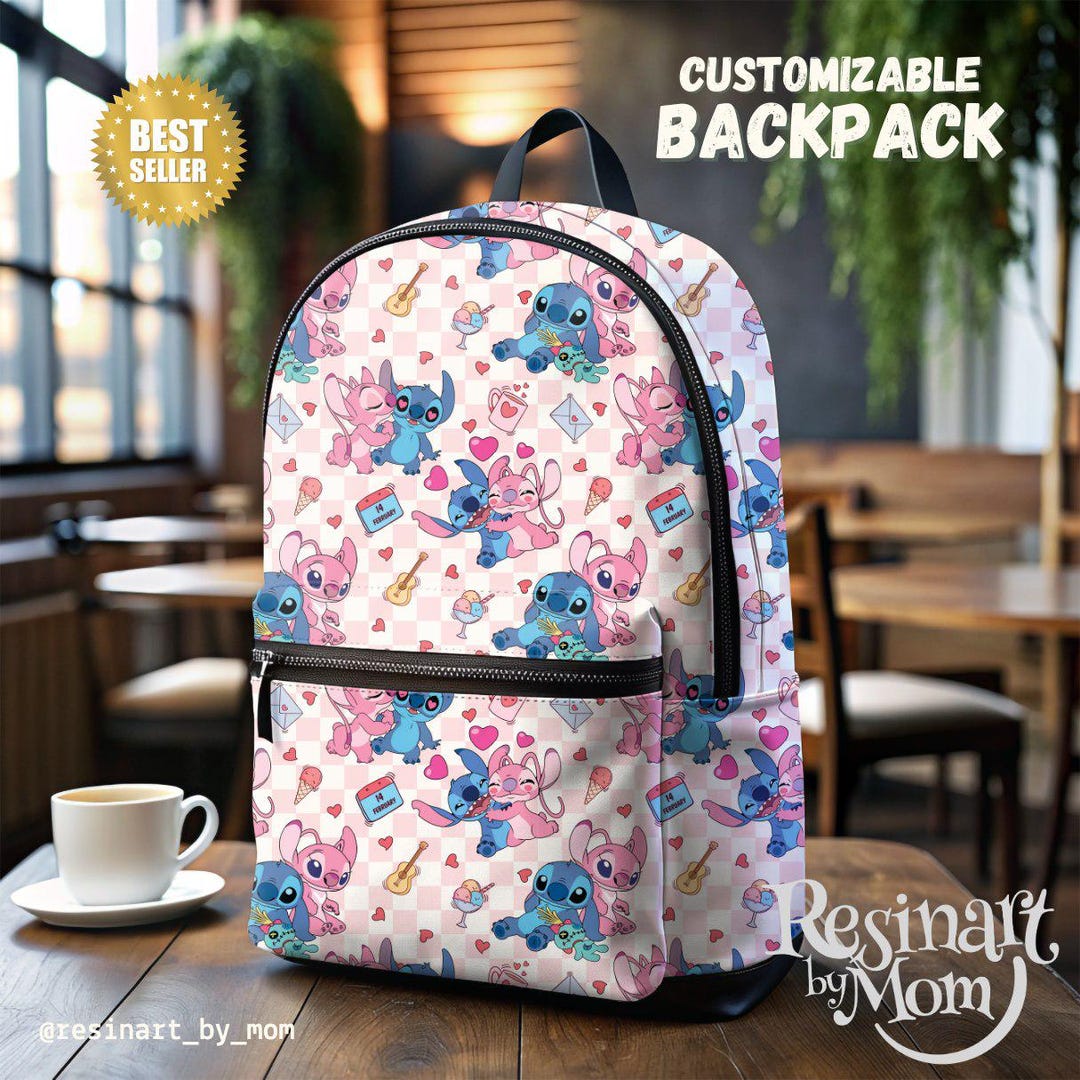 Stitch and Angel Backpack, Stitch Backpack for Kids, Disney Backpack ...
