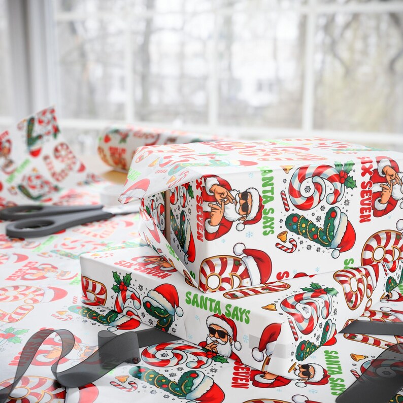 Six Seven Meme Wrapping Paper • Christmas Wrapping Paper • Trending 67 ...