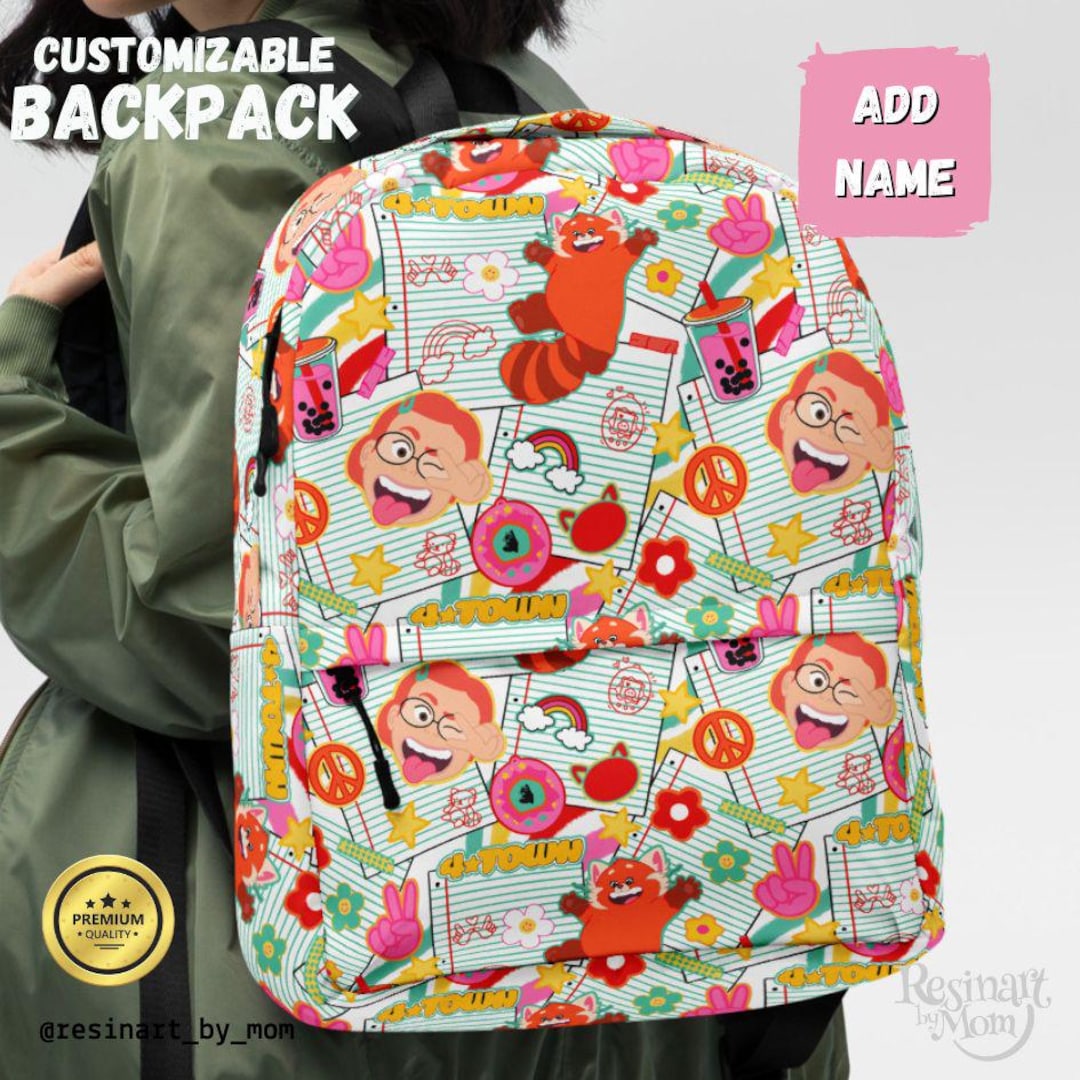 Turning Red Backpack: Personalized Mei Lee Red Panda School Bag - Etsy