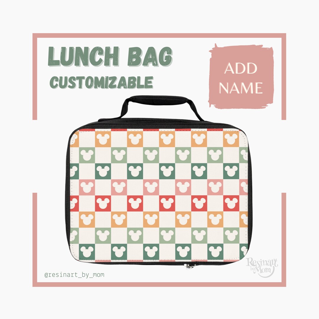 Mouse Checkered Lunchbox, Mouse Lunchbox for Kids, Disney Lunch Box ...