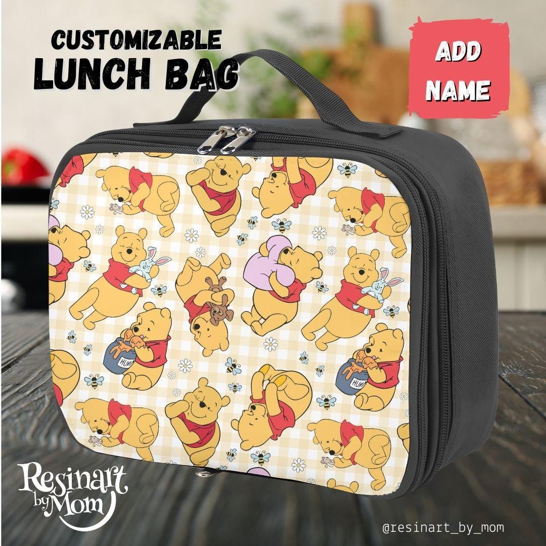 Customizable Winnie the Pooh Insulated Lunch Box - Etsy