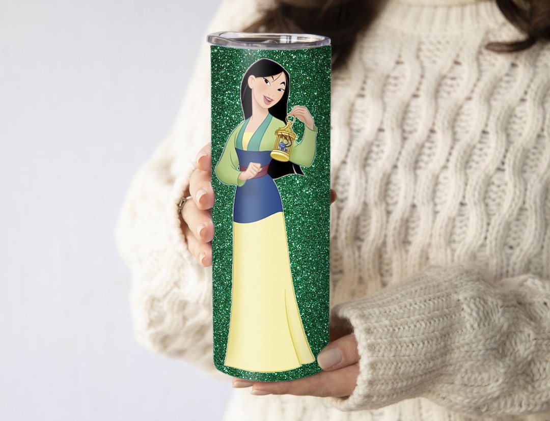 Mulan Tumbler, Personalized Disney Princess Water Bottle, Custom Name ...