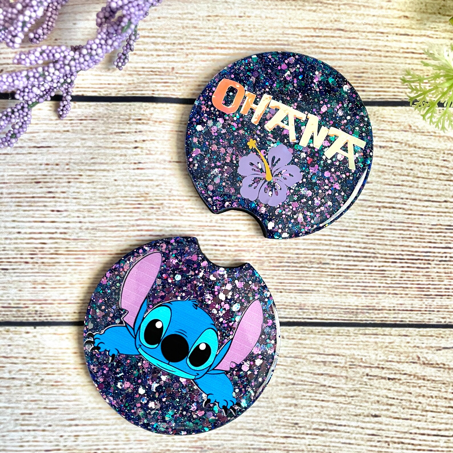 Stitch Car Coaster set / Disney Car Coasters / Stitch Coaster | Etsy