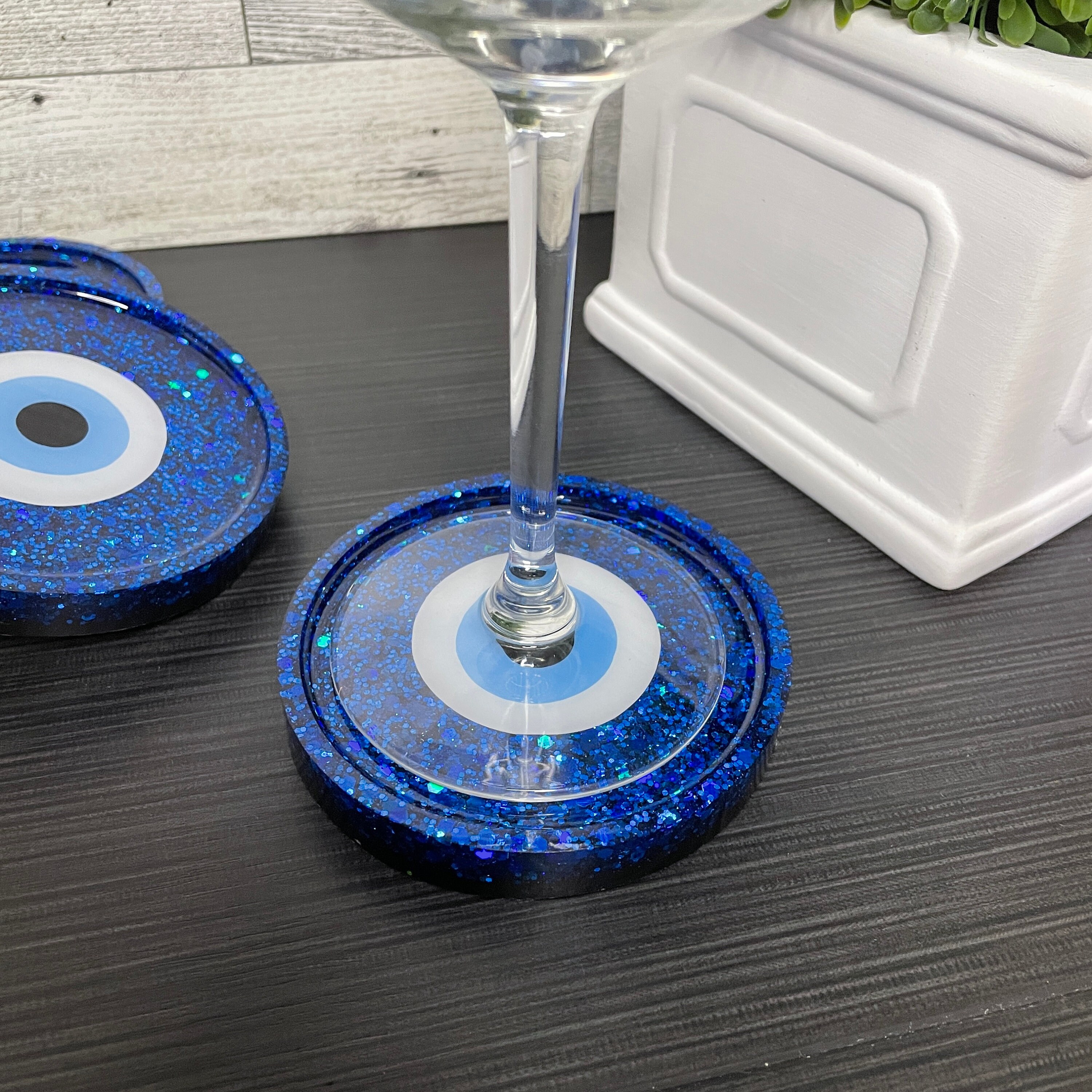 Evil Eye Coaster Set / Nazar Eye Coaster Set / Protection - Etsy UK