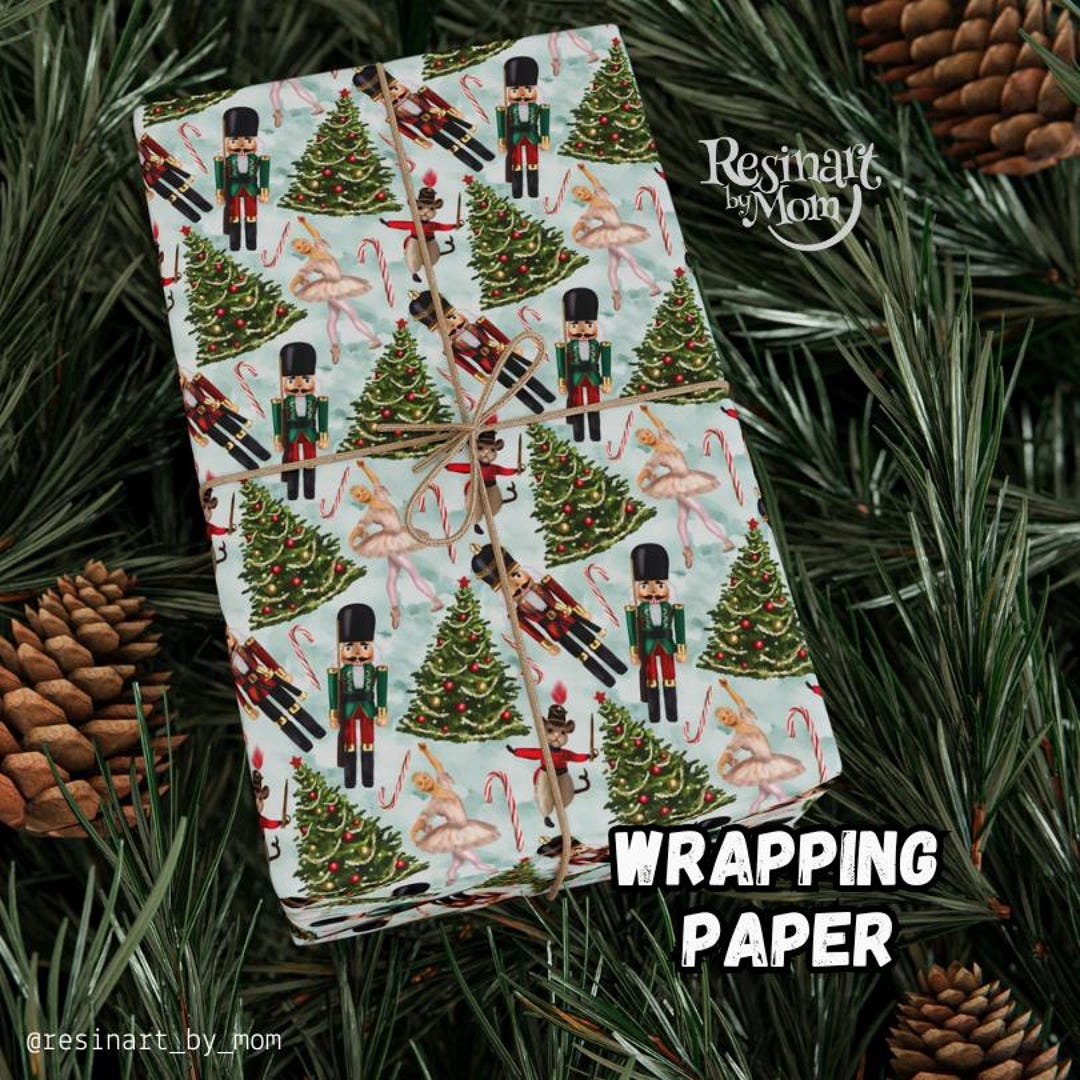 Nutcracker Wrapping Paper, Christmas Wrapping Paper, Custom Gift Wrap ...