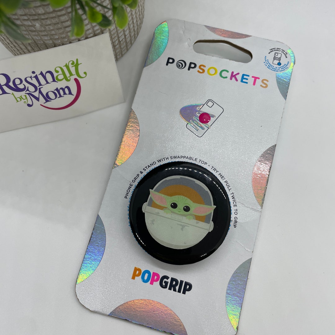 Baby Yoda Phone Grip: Glittery Star Wars Popsocket - Etsy