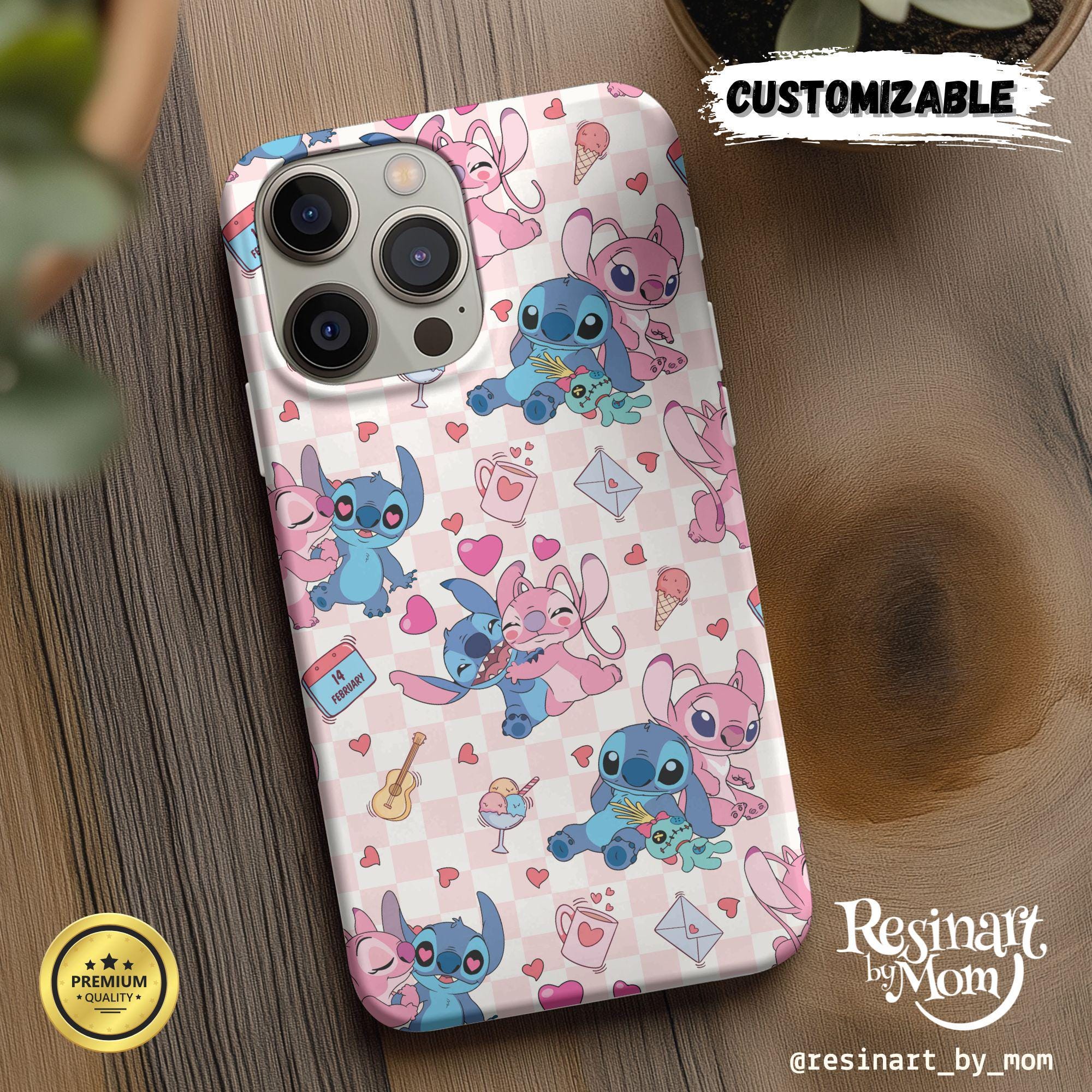 Stitch and Angel Phone Case, Lilo & Stitch Protective Cover - Etsy