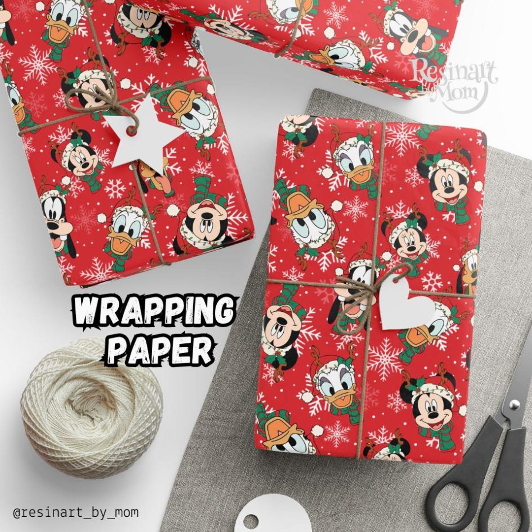 Christmas Cartoon Wrapping Paper, Wrap - Etsy