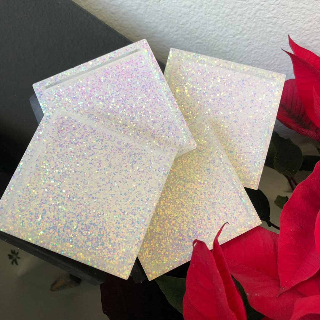 Glitter Coaster, Glitter Epoxy Coaster, Glitter Coaster Set - Etsy