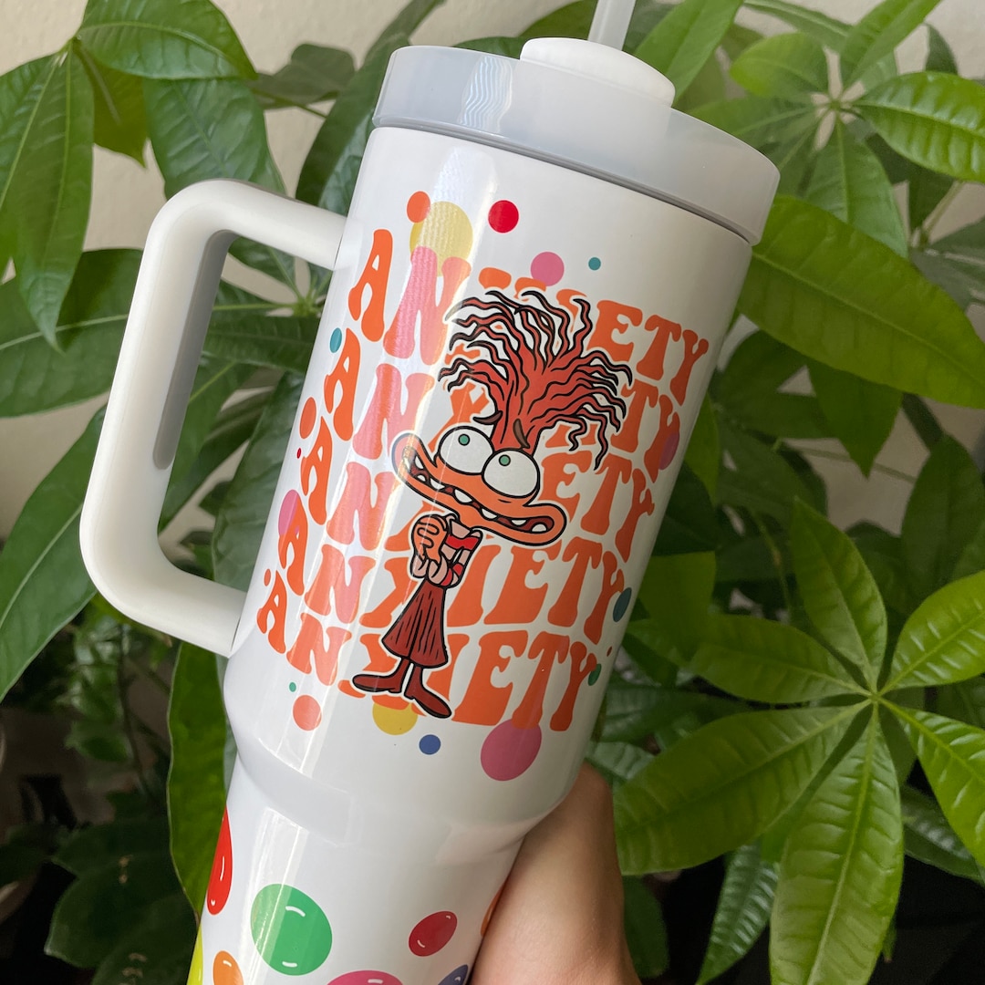 Inside Out Tumbler, Anxiety Cup, Disney Tumbler, Disney Cup With Straw ...