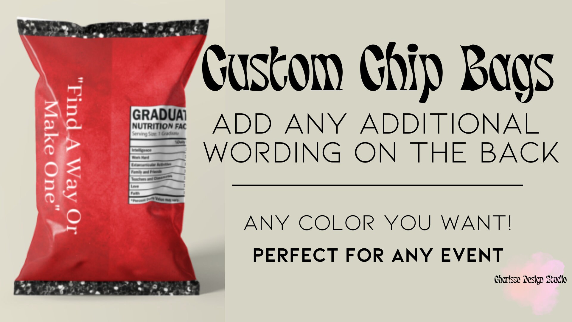 Custom Chip Bags With Picture | Birthday, Graduation, Prom - Etsy
