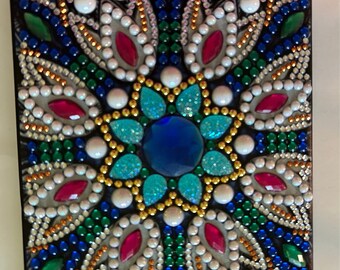 Peacock Diamond Art Journal Finished - Etsy