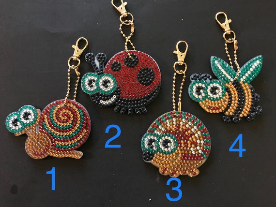 Rhinestone Creature Key Chains | Etsy