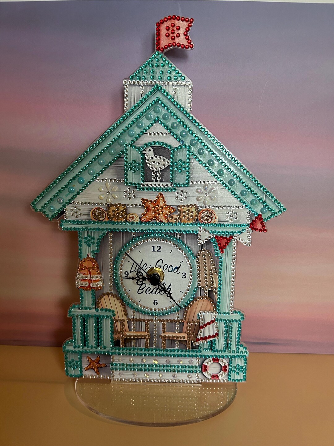 Beach House Clock - Etsy