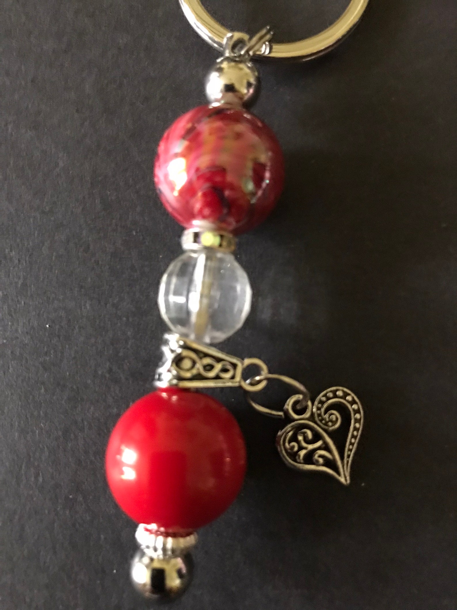 Beaded Charm Key Chain - Etsy
