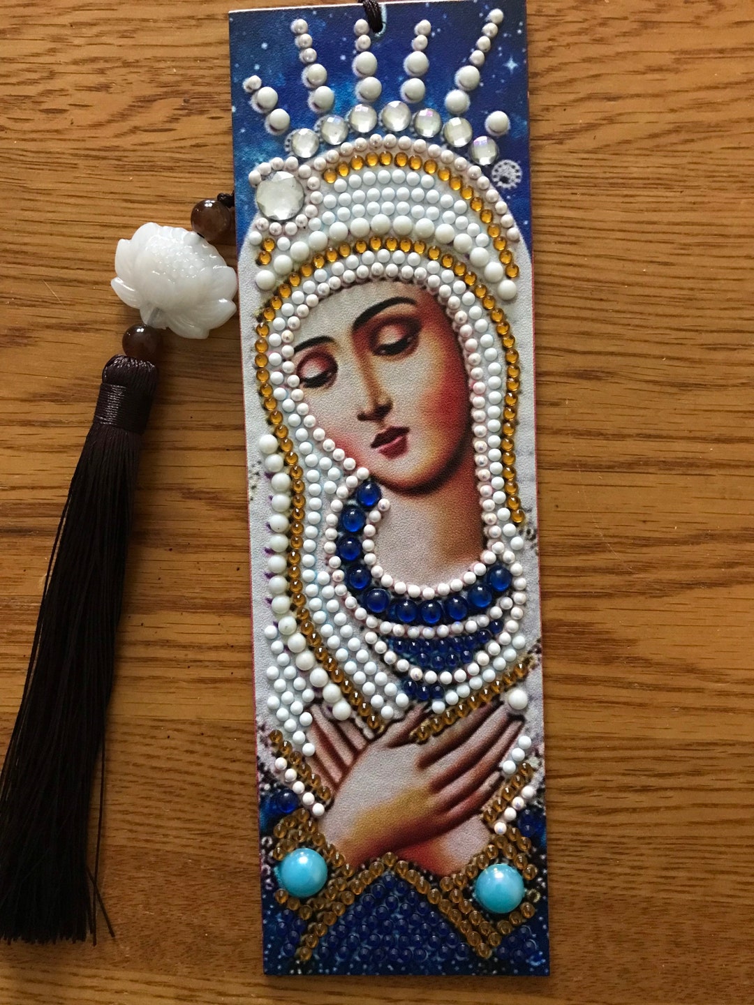Virgin Mary Bookmark - Etsy