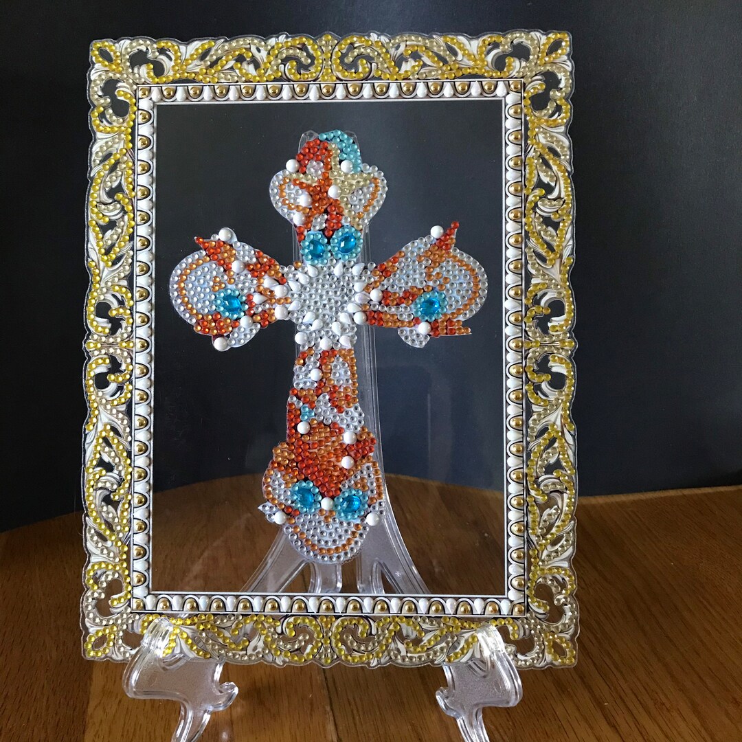 Cross Diamond Art Picture - Etsy