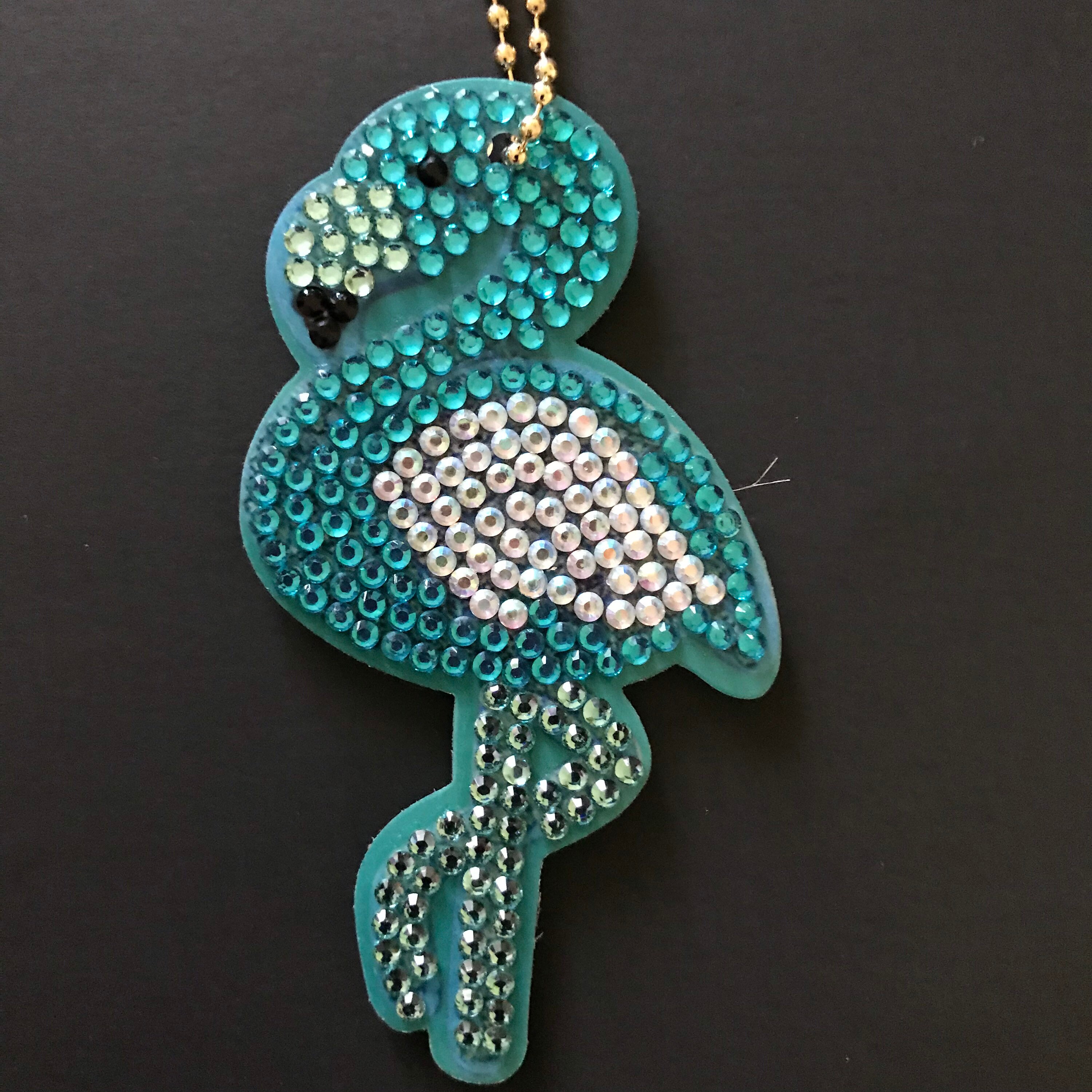 Rhinestone Flamingo Key Chains - Etsy