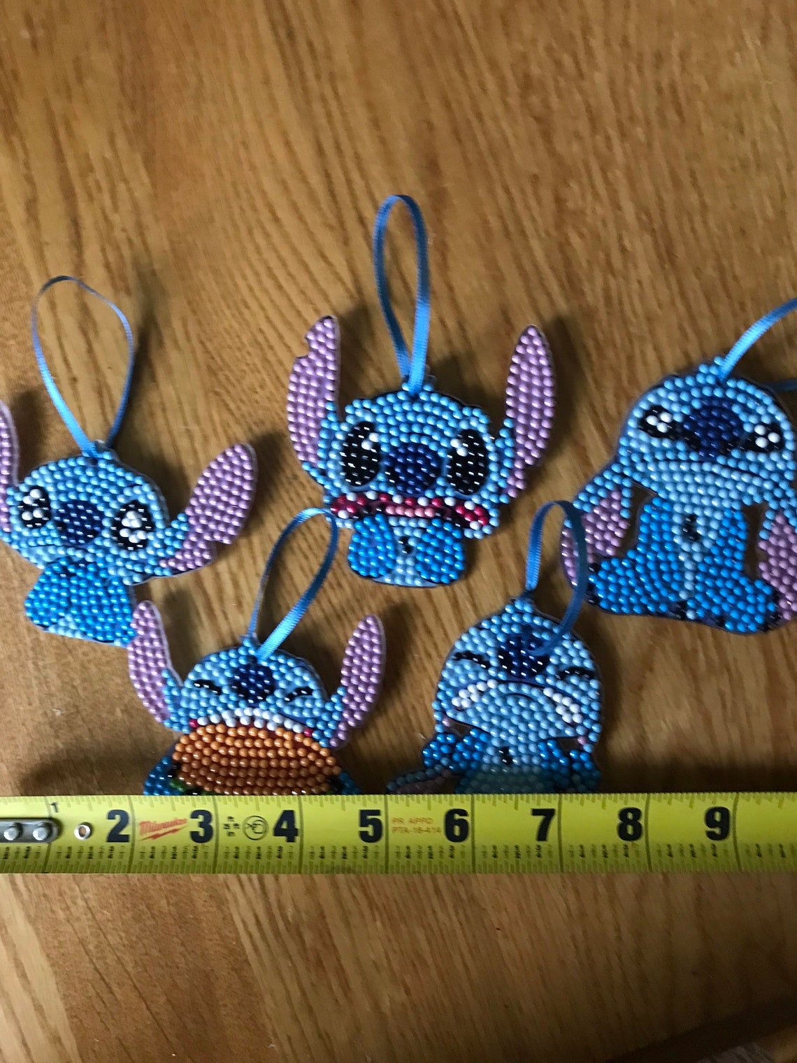 Set of Diamond Art Rhinestone Stitch Ornaments - Etsy