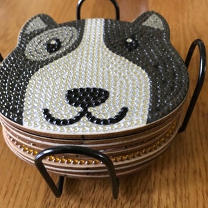 Dog Themed Coaster Set - Etsy