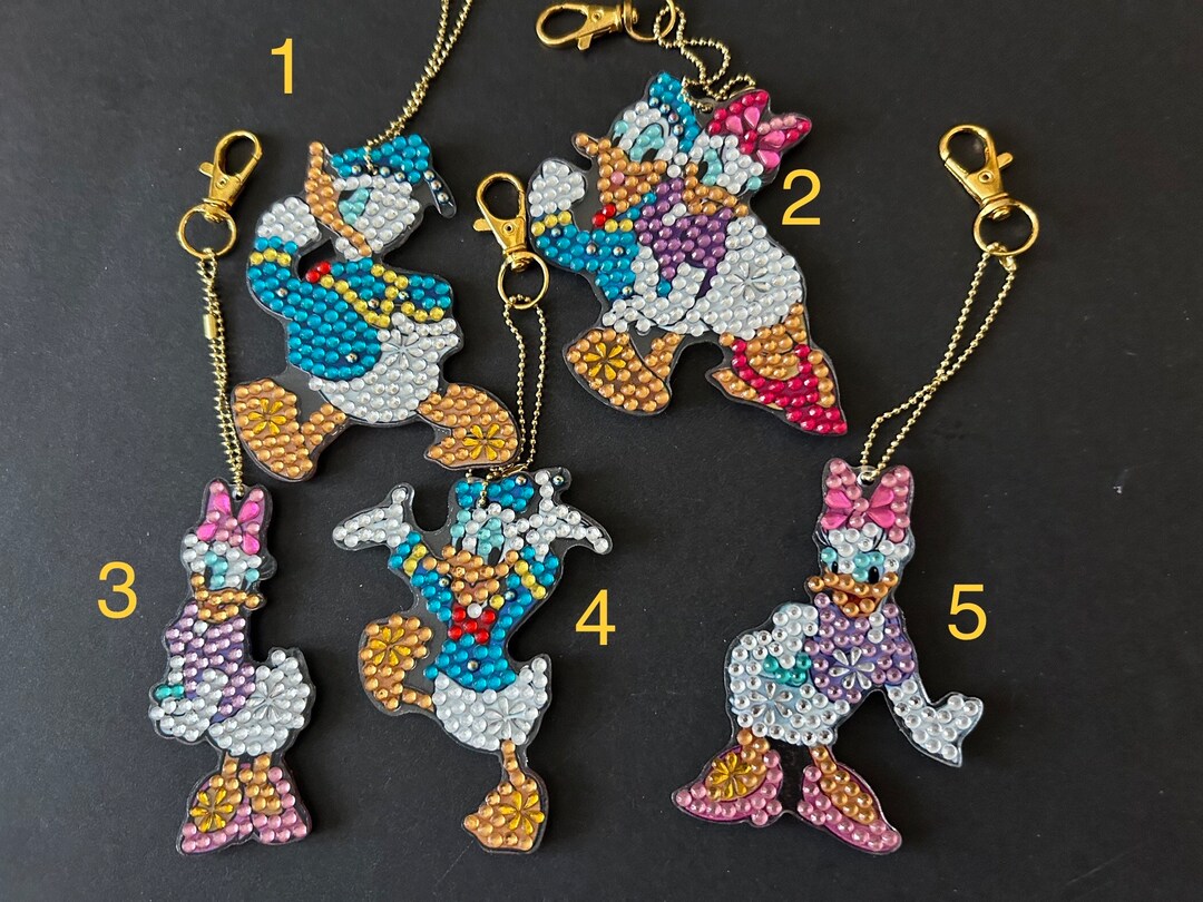 Donald&daisy Duck Key Chain/zipper Pull/ Backpack Tag - Etsy
