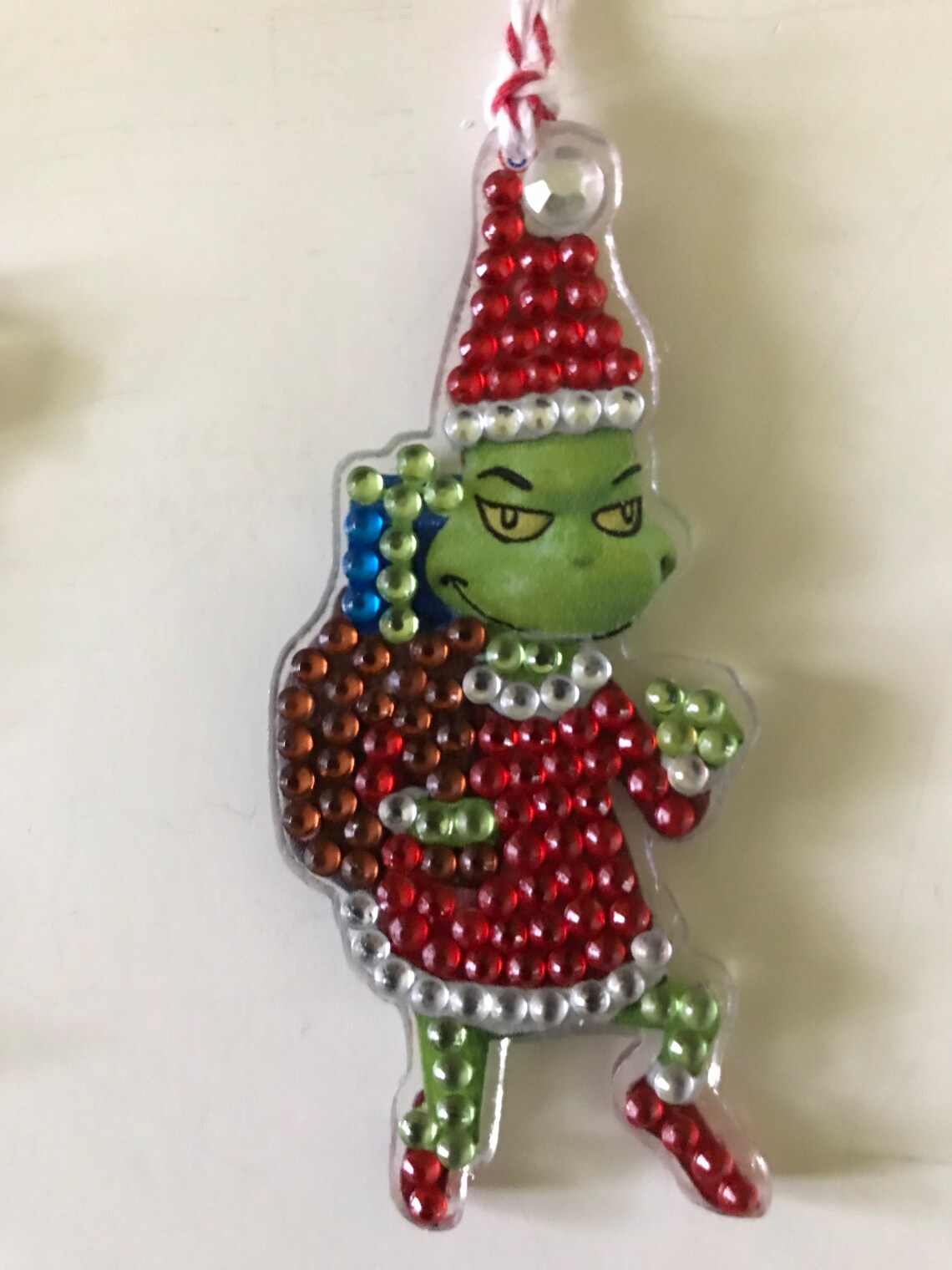 Diamond Art Rhinestone Grinch Ornaments - Etsy