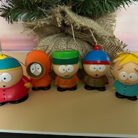 Vintage South Park Eric Cartman Animated Cartoon Silver Tone Enamel Tie ...