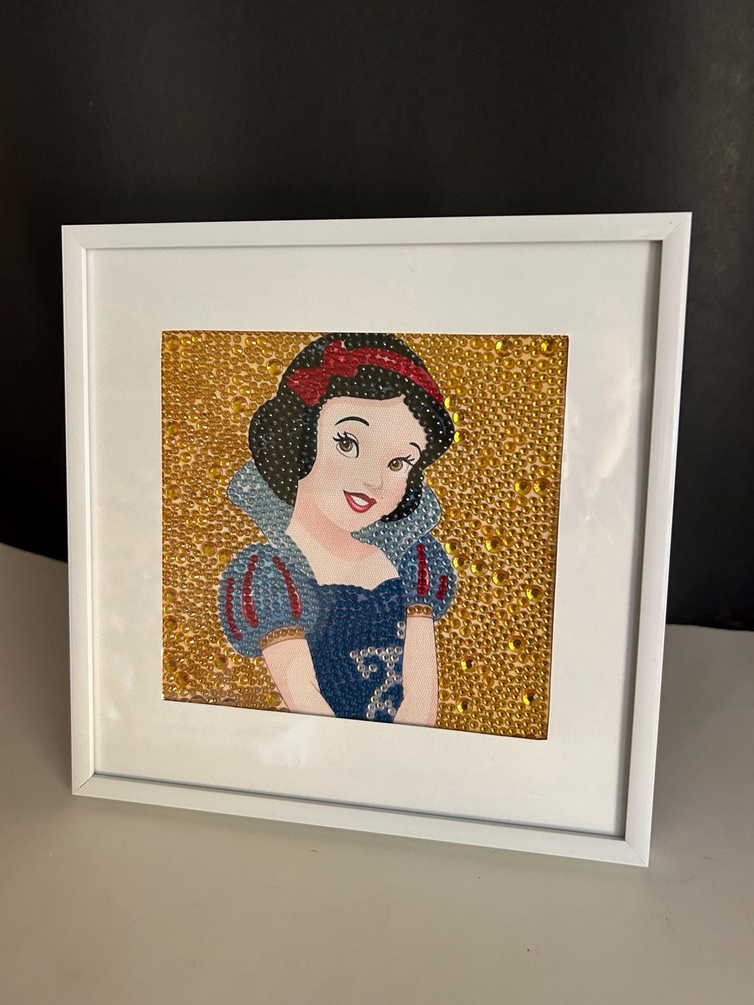 Snow White Finished Diamond Art With Frame - Etsy