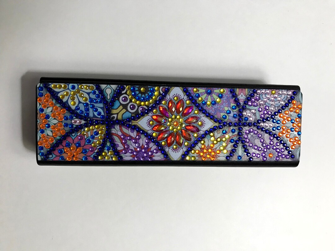 Rhinestone Eyeglass Case - Etsy