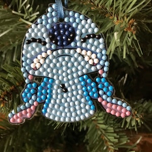 Set of Diamond Art Rhinestone Stitch Ornaments - Etsy
