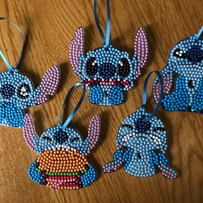 Rhinestone Stitch Ornaments - Etsy