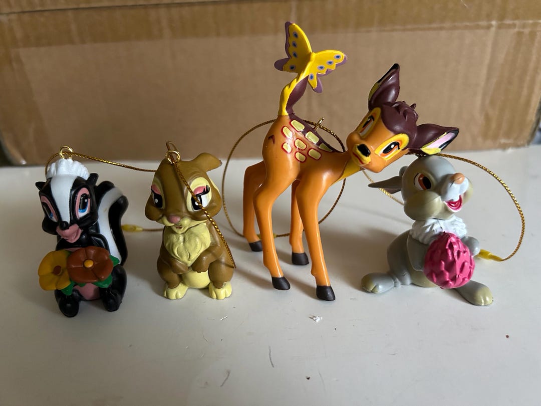Bambi & Friends Ornament Set - Etsy