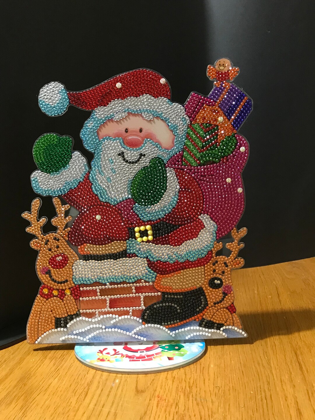 Santa Diamond Art - Etsy
