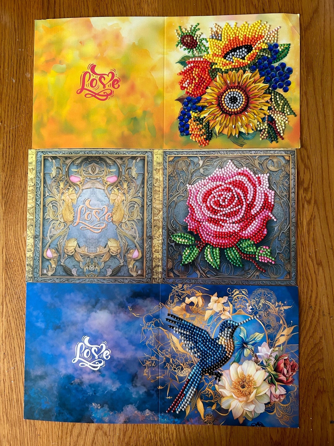 Floral Set of 3 Greeting Cards - Etsy