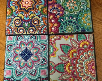 5D, Diamond Art, Diamond Painting, Notebook, Journal, Diary, Leather - Etsy