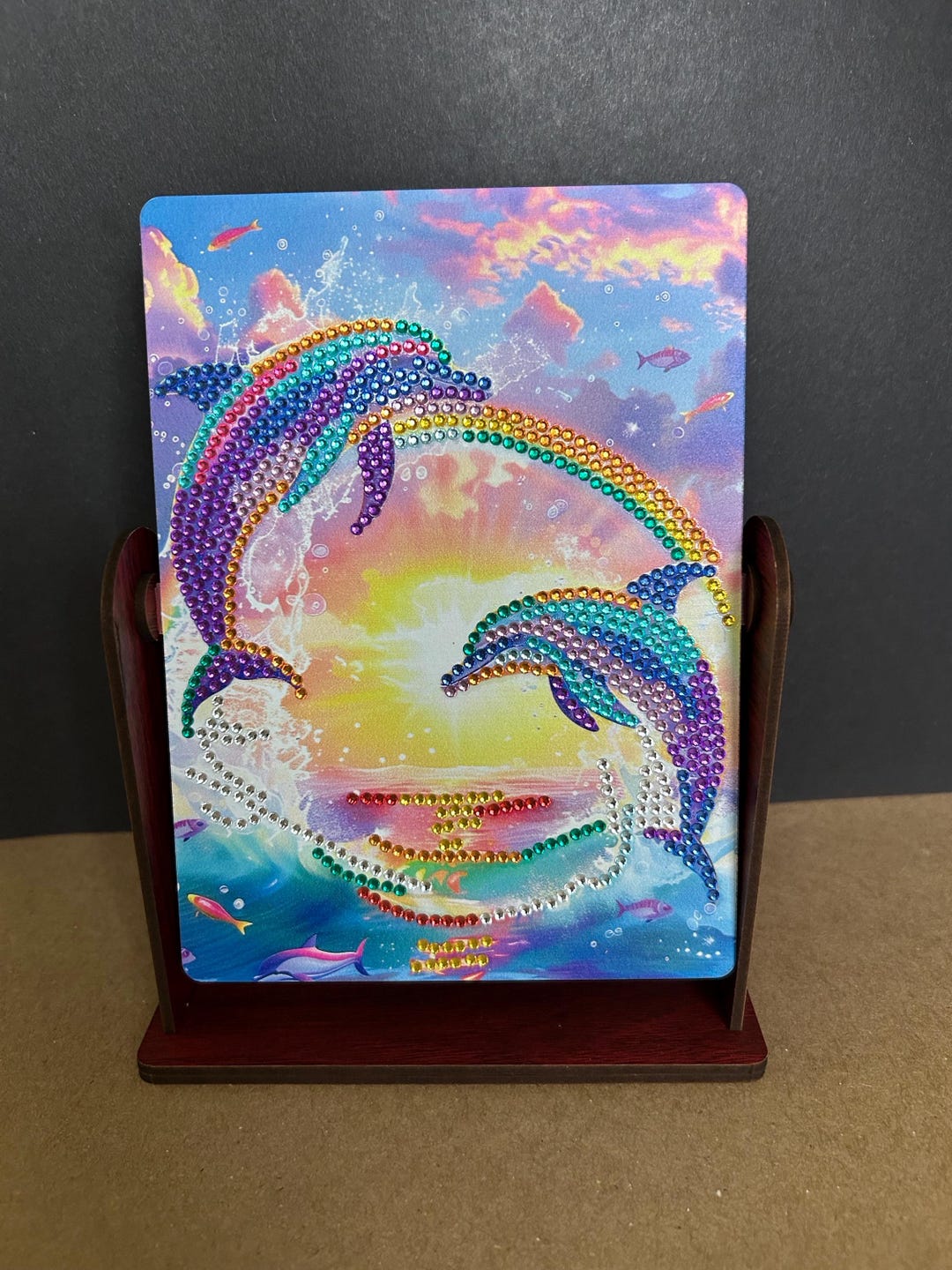 Dolphin Picture Frame Mirror, Freestanding Flip Display - Etsy