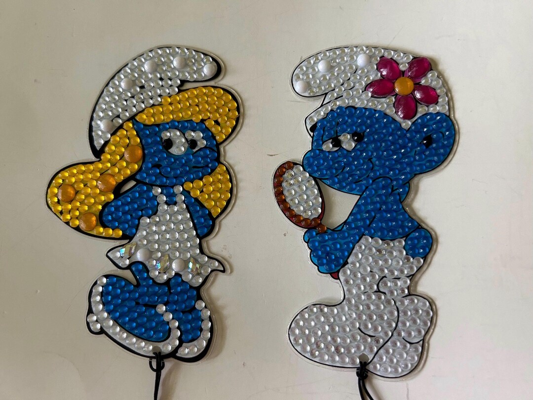 Smurf & Smurfette Bookmarks - Etsy