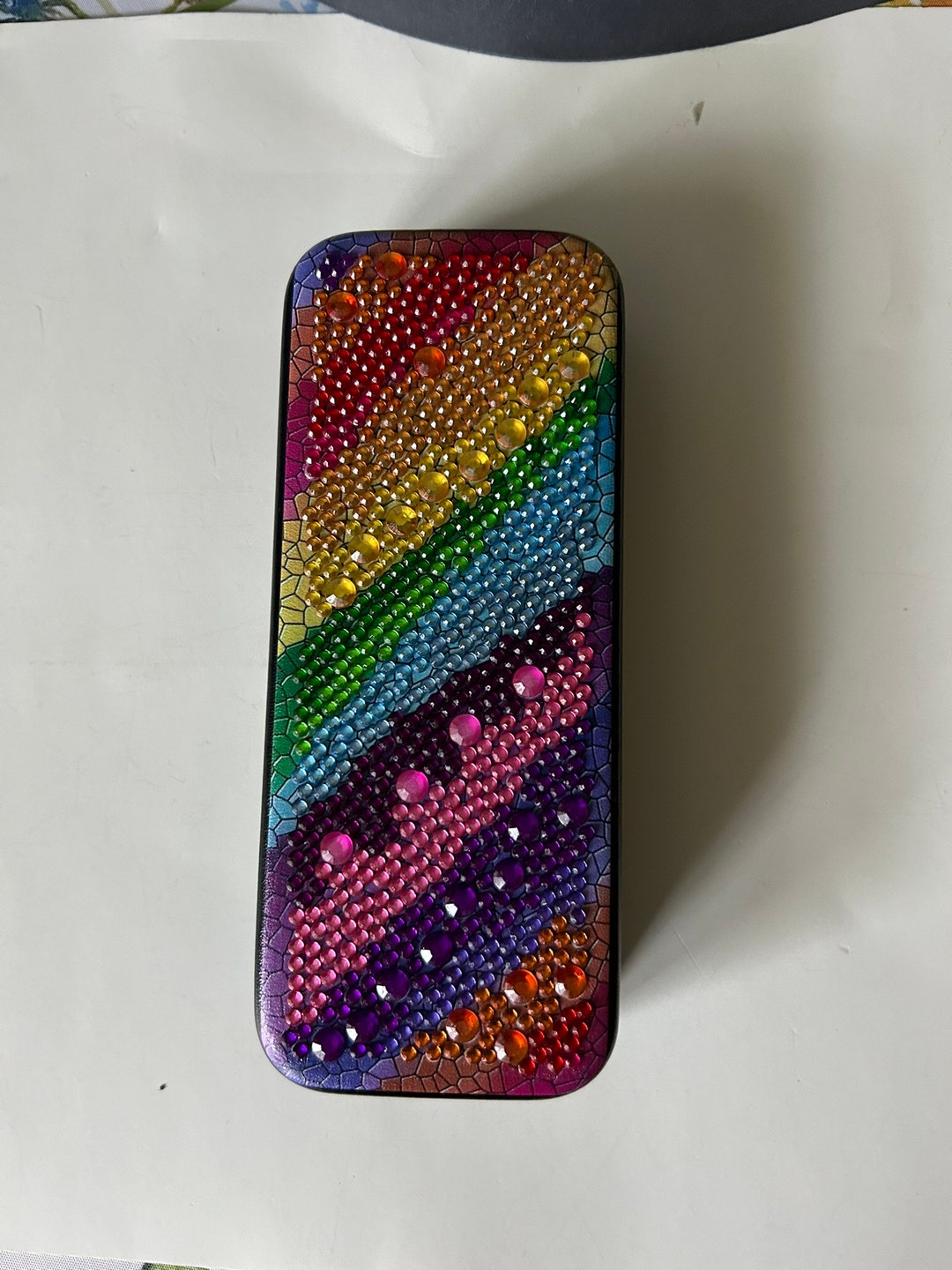 Rhinestone Rainbow Eyeglass Case - Etsy